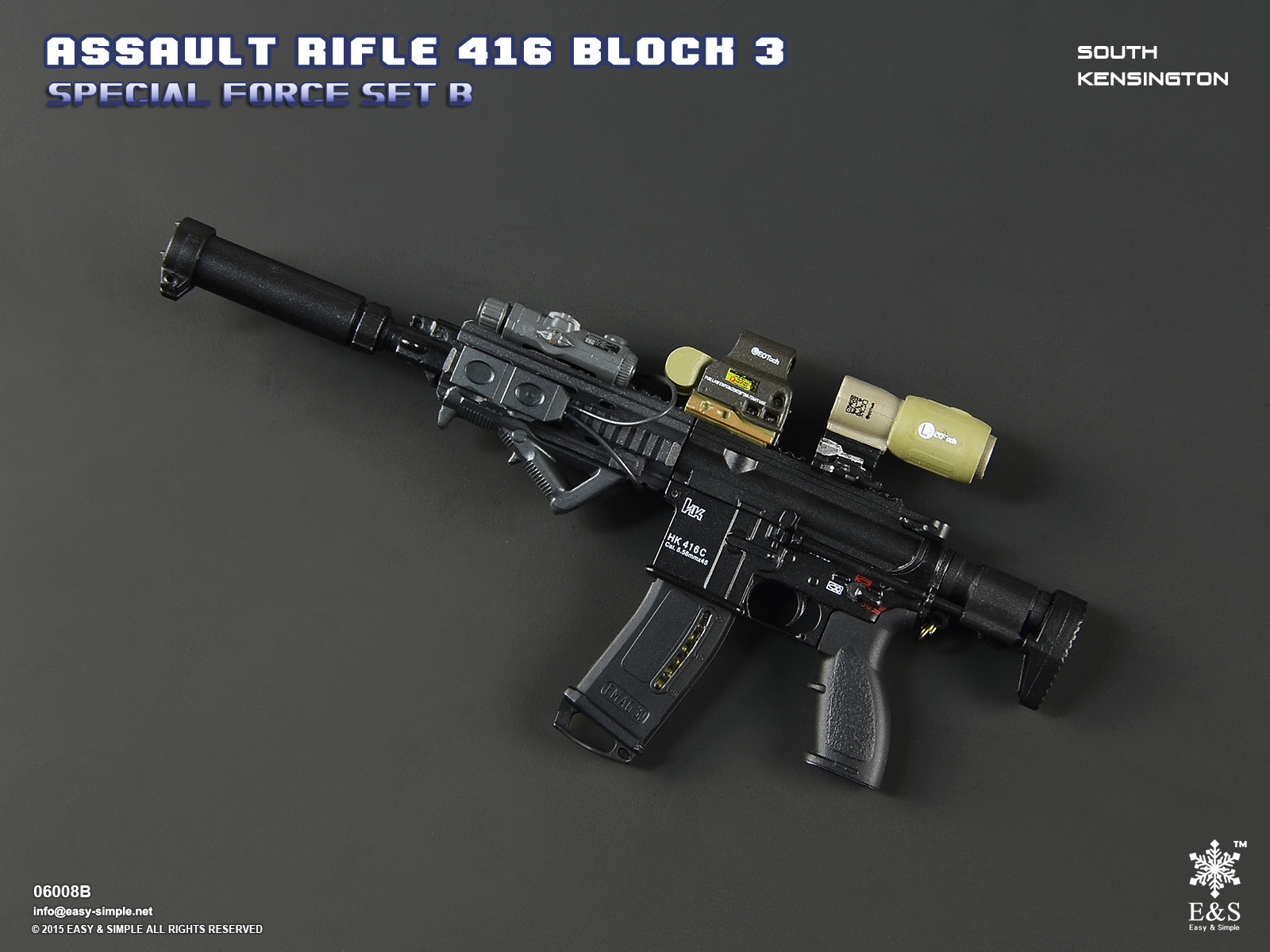 Easy&Simple 06008 Assault Rifle 416 Block 3