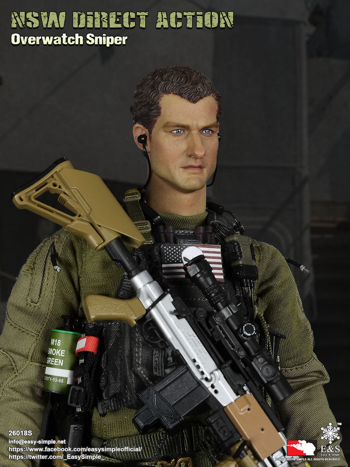 Easy&Simple 26018S NSW Direct Action Overwatch Sniper