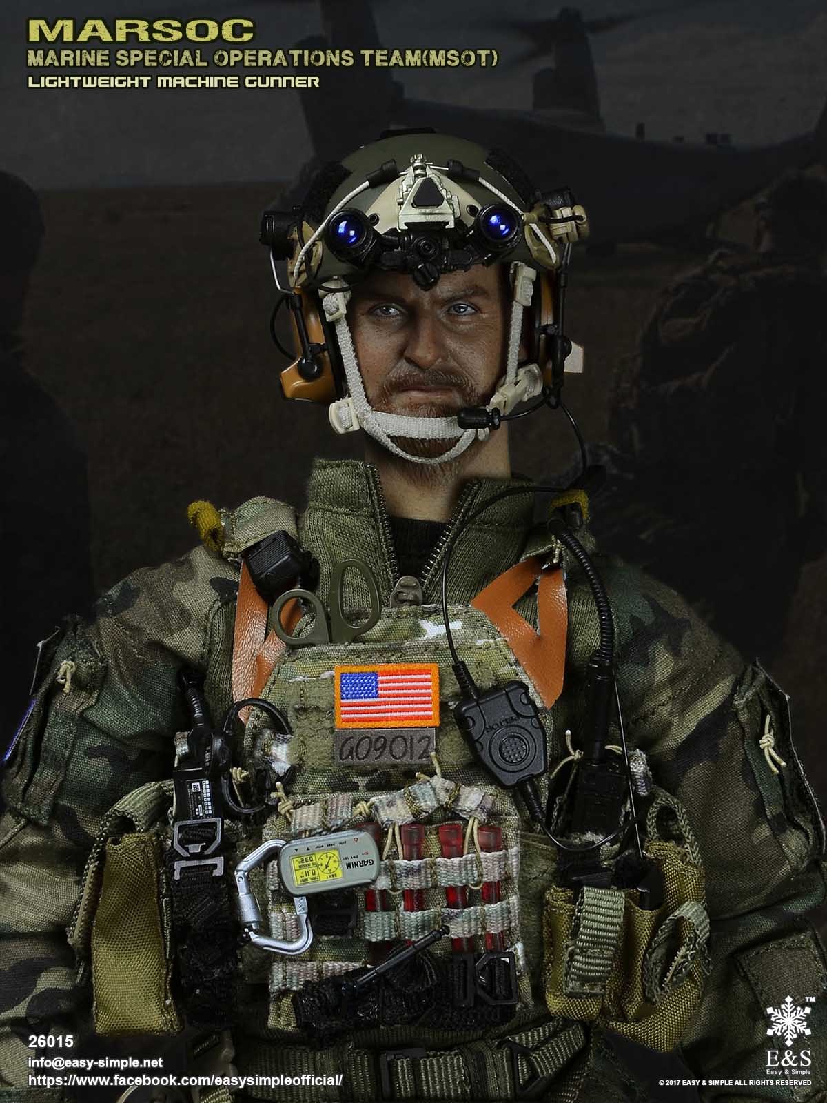 Easy&Simple 26015 MARSOC MSOT Lightweight Machine Gunner