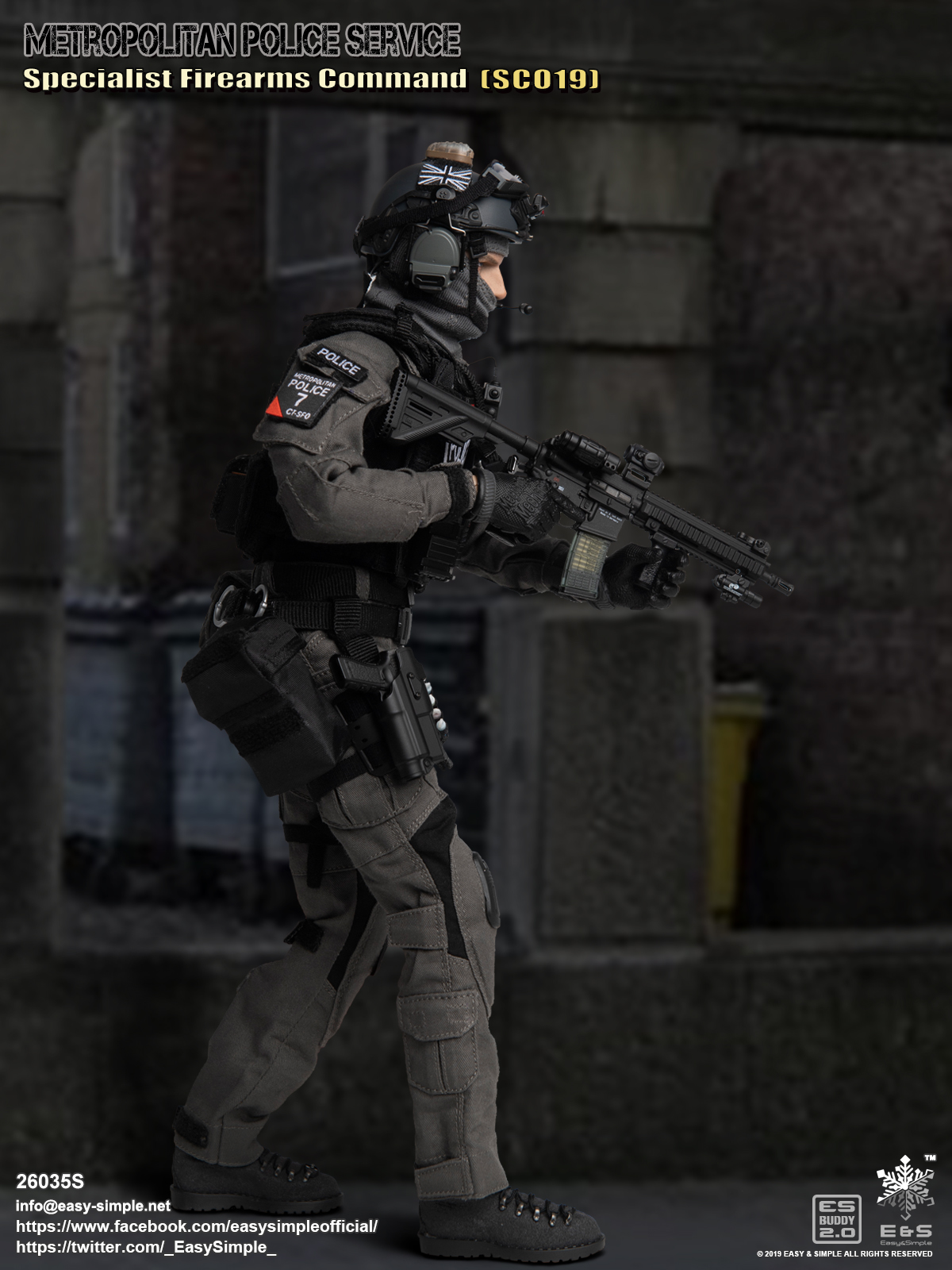 Easy&Simple 26035S British Specialist Firearms Command SCO19 Urban ...