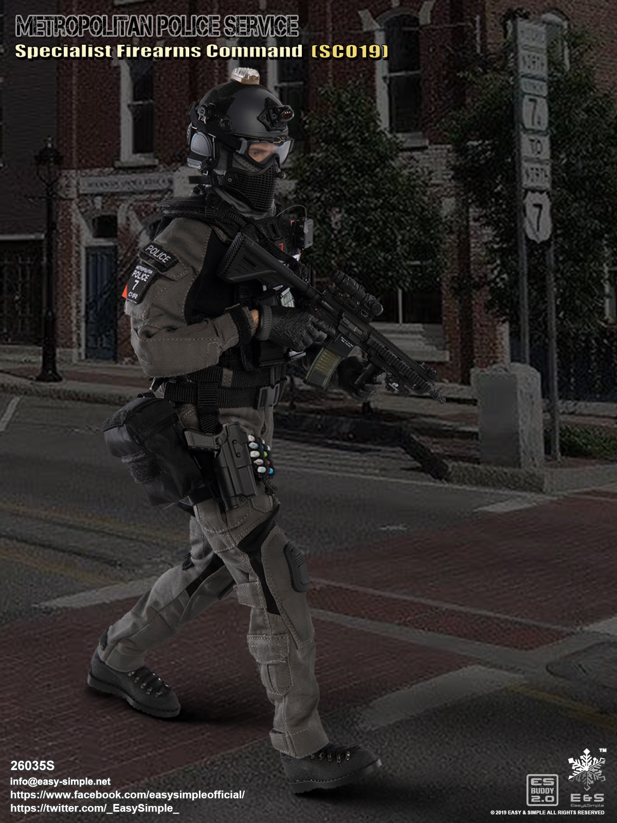 Easy&Simple 26035S British Specialist Firearms Command SCO19 Urban ...