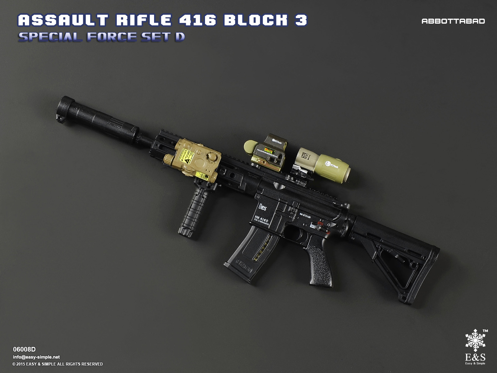 Easy&Simple 06008 Assault Rifle 416 Block 3