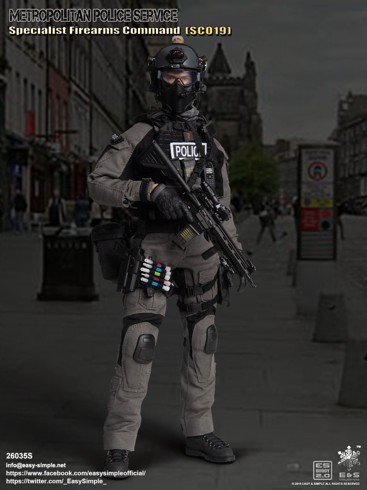 Easy&Simple 26035S British Specialist Firearms Command SCO19 Urban ...