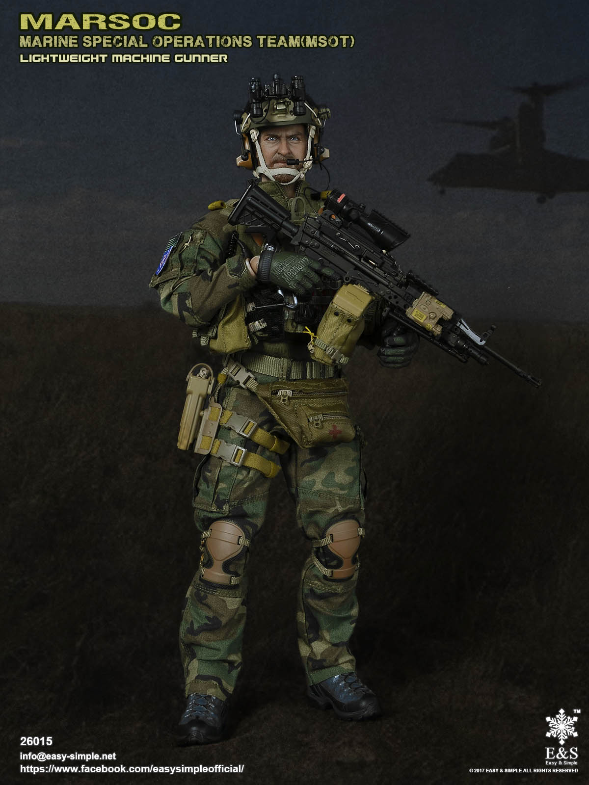 Easy&Simple 26015 MARSOC MSOT Lightweight Machine Gunner