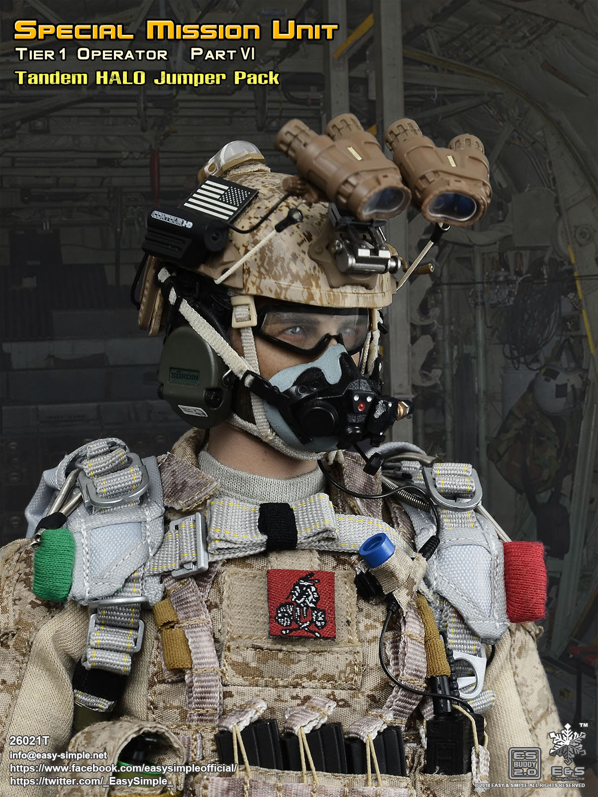 Easy&Simple 26021T SMU Tier-1 Operator Part VI Tandem HALO Jumper Pack