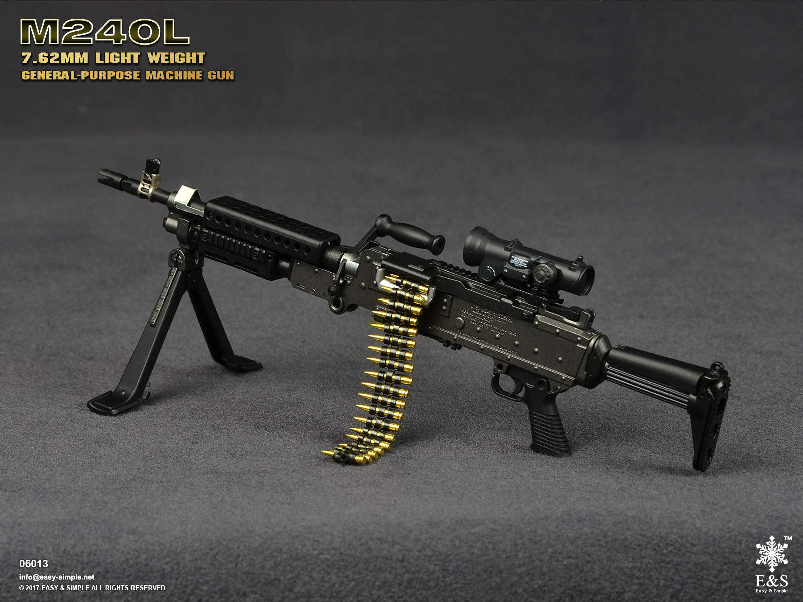 Easy&Simple 06013 M240L 7.62mm Light Weight General Purpose Machine Gun