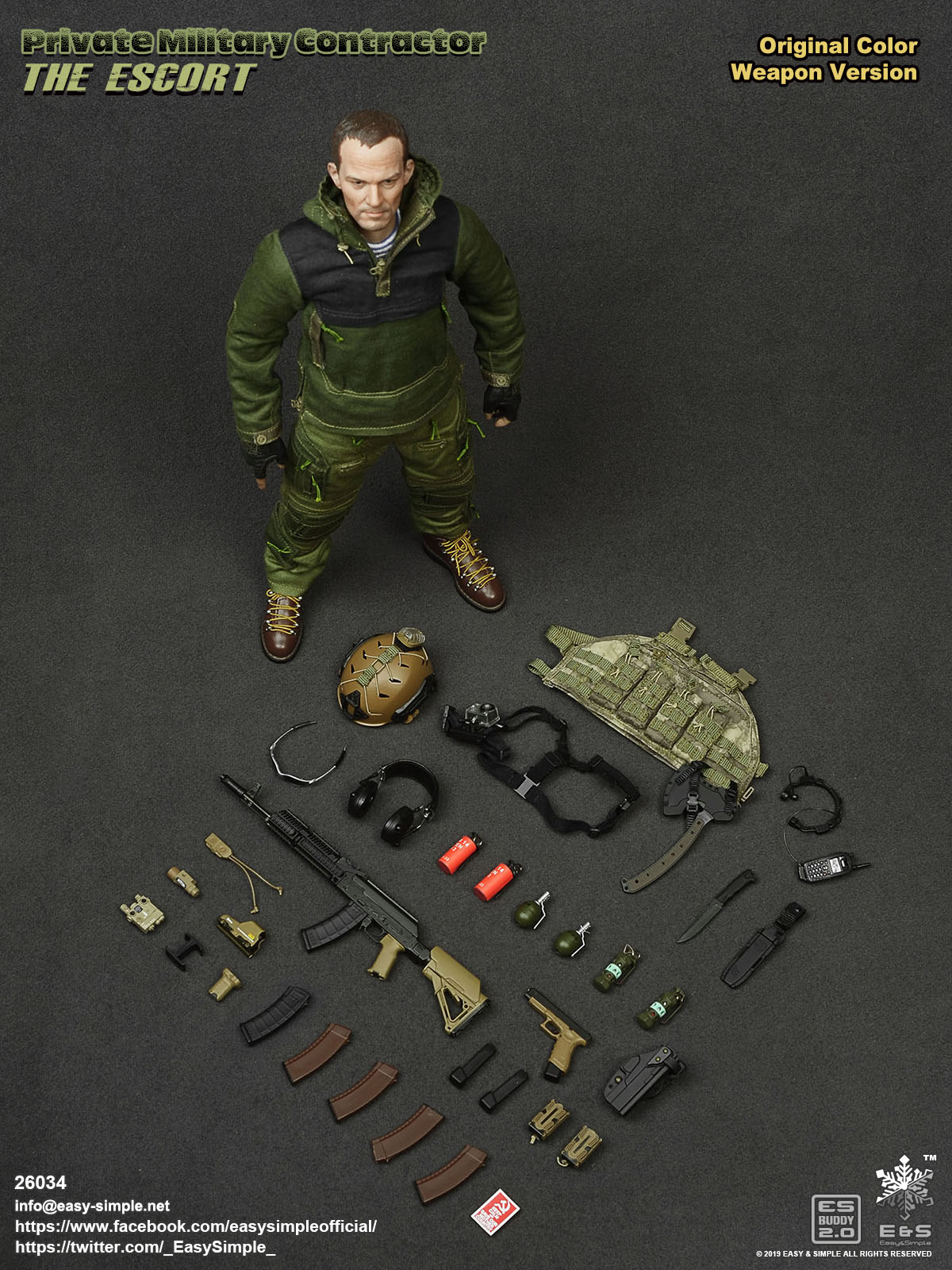 Easy&Simple 26034 PMC The Escort Two Weapon Color Versions