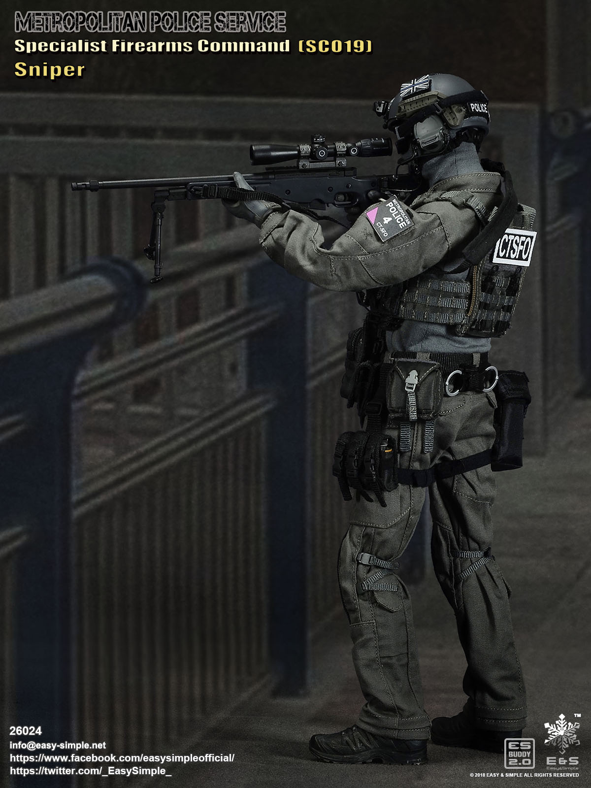Easy&Simple 26024 British Specialist Firearms Command SCO19 Sniper