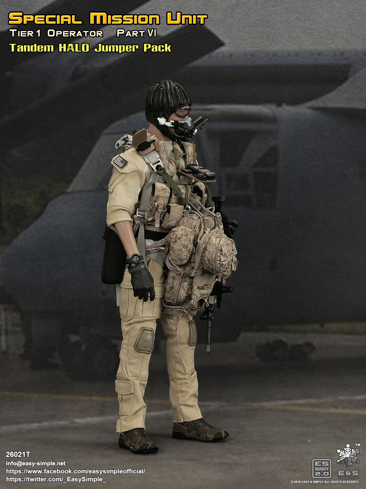 Easy&Simple 26021T SMU Tier-1 Operator Part VI Tandem HALO Jumper Pack