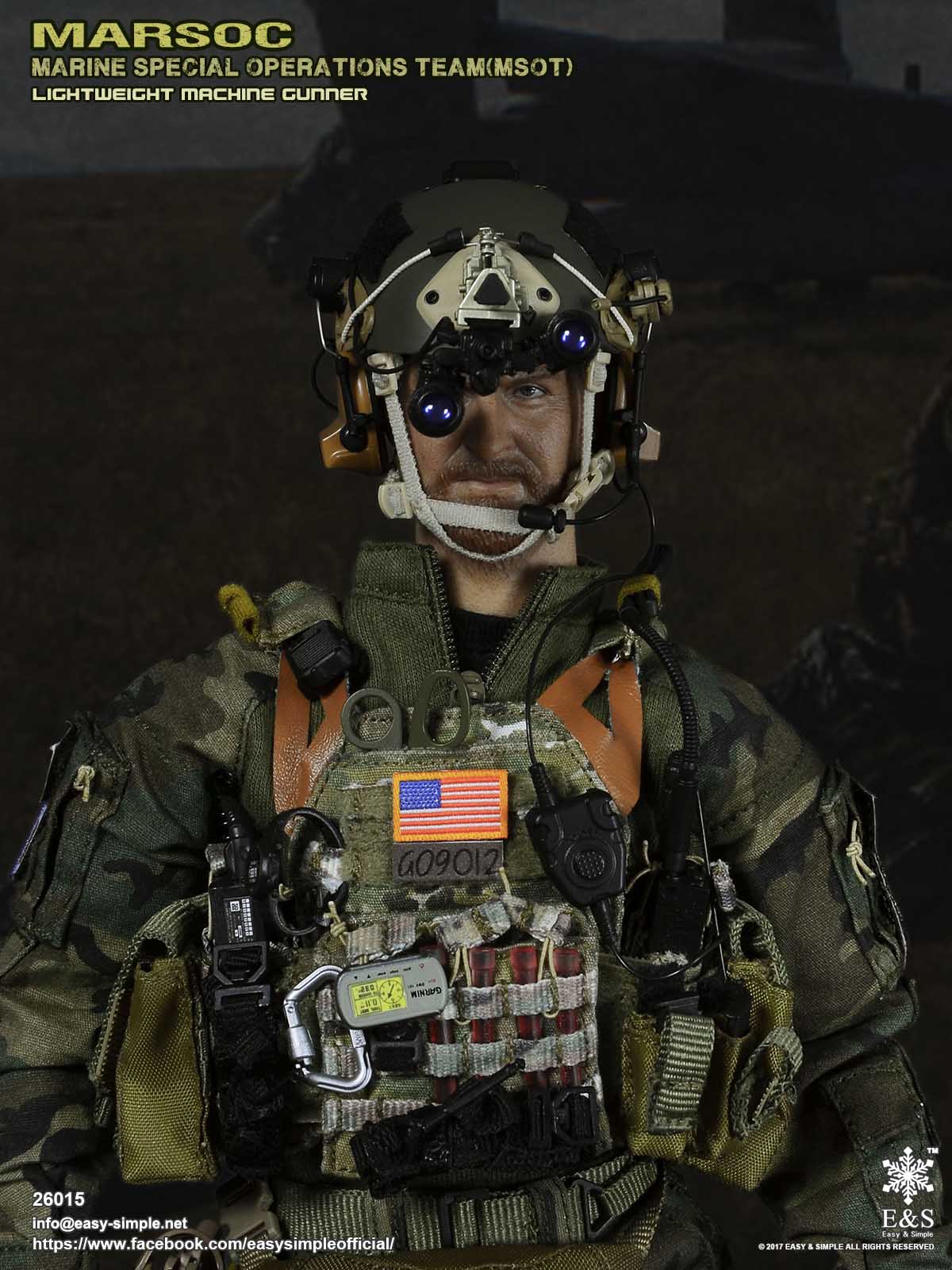 Easy&Simple 26015 MARSOC MSOT Lightweight Machine Gunner