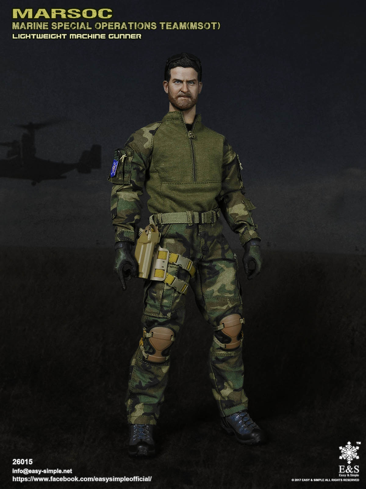 Easy&Simple 26015 MARSOC MSOT Lightweight Machine Gunner