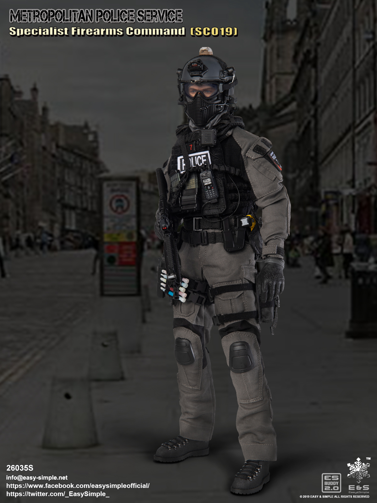 Easy&Simple 26035S British Specialist Firearms Command SCO19 Urban ...