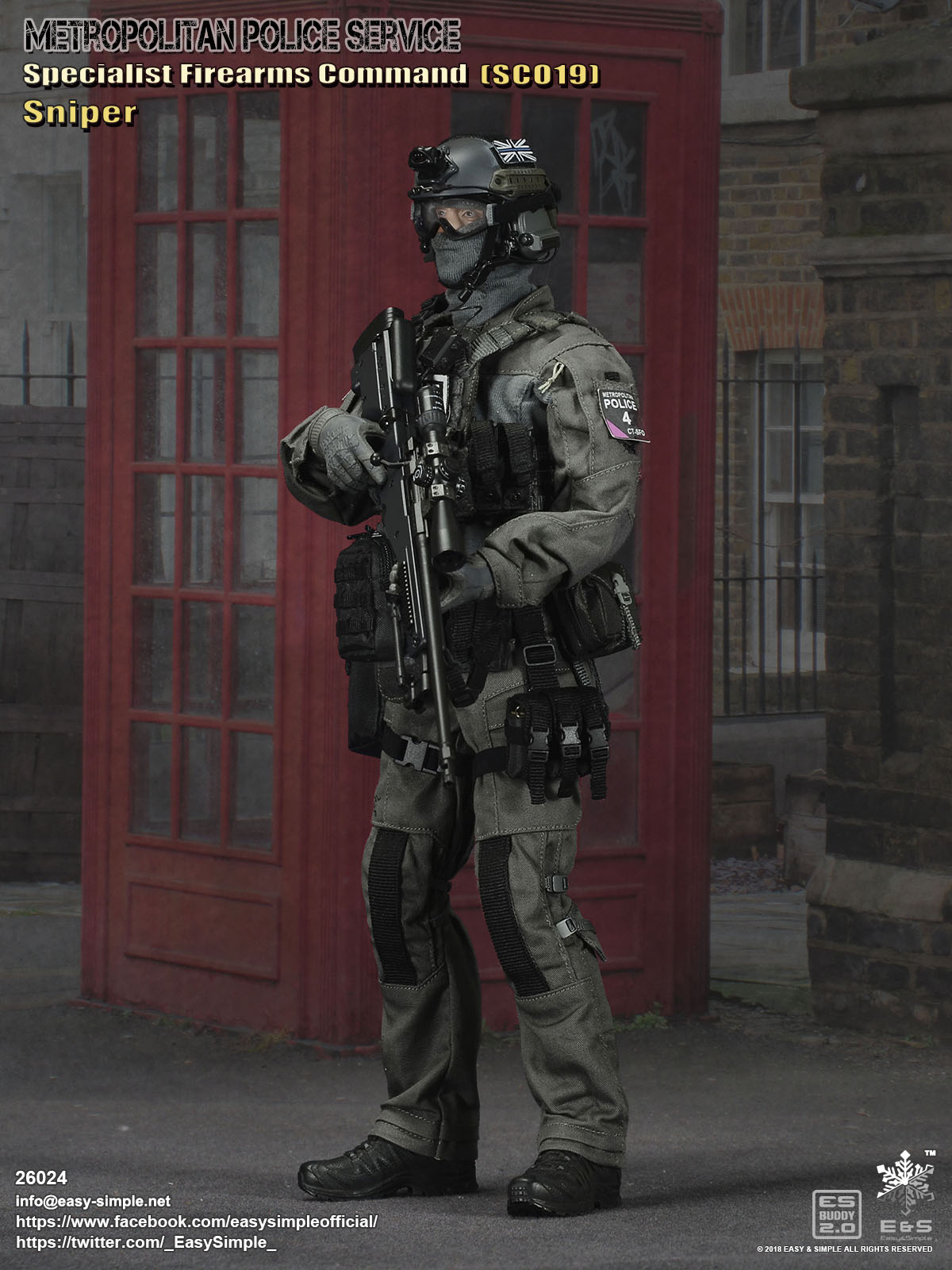 Easy&Simple 26024 British Specialist Firearms Command SCO19 Sniper