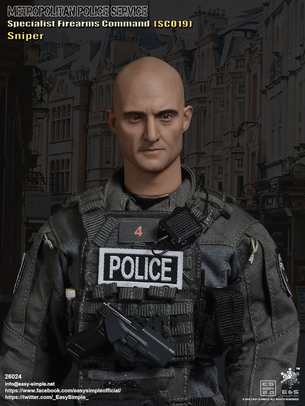 Easy&Simple 26024 British Specialist Firearms Command SCO19 Sniper