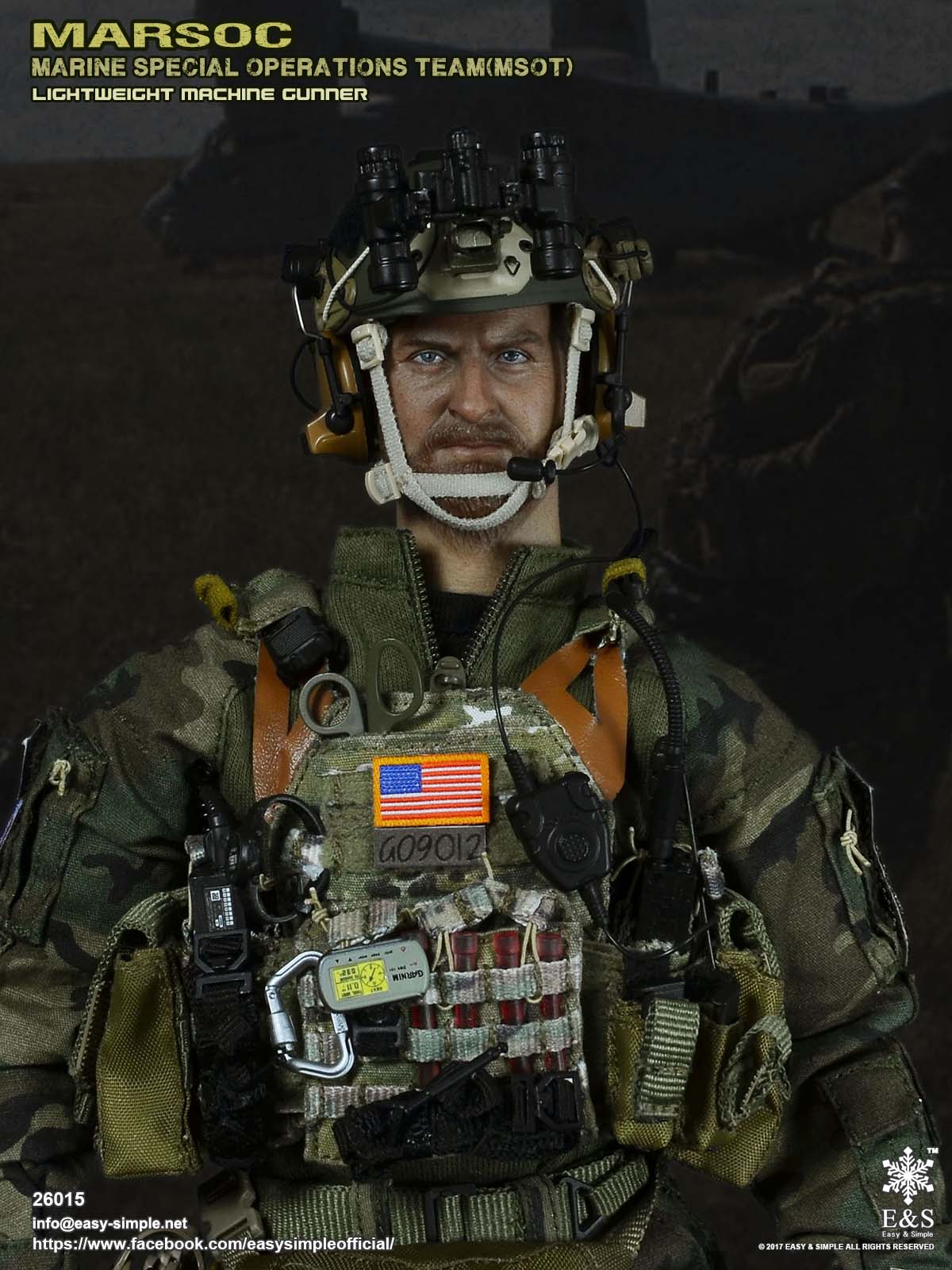 Easy&Simple 26015 MARSOC MSOT Lightweight Machine Gunner