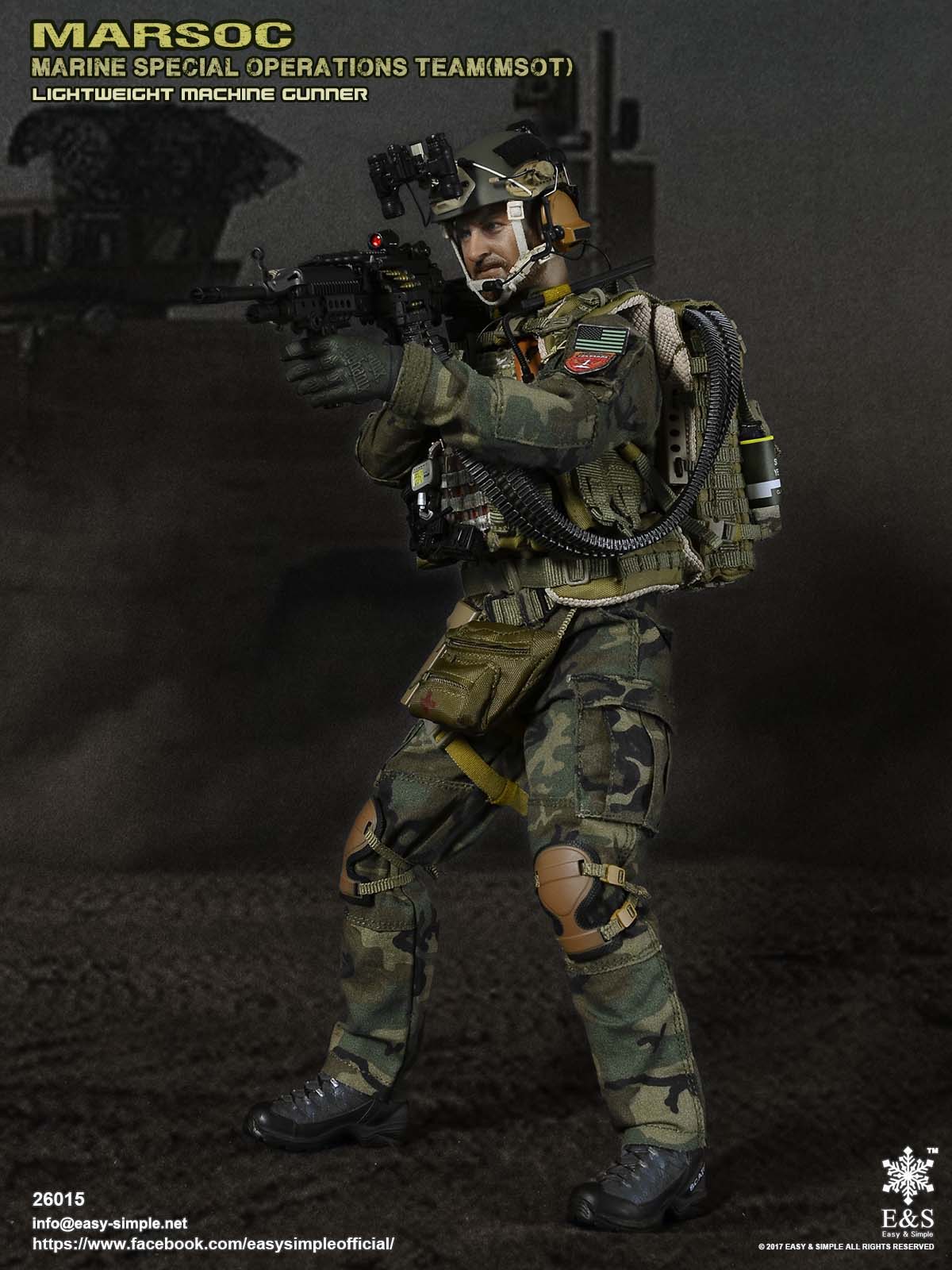 Easy&Simple 26015 MARSOC MSOT Lightweight Machine Gunner
