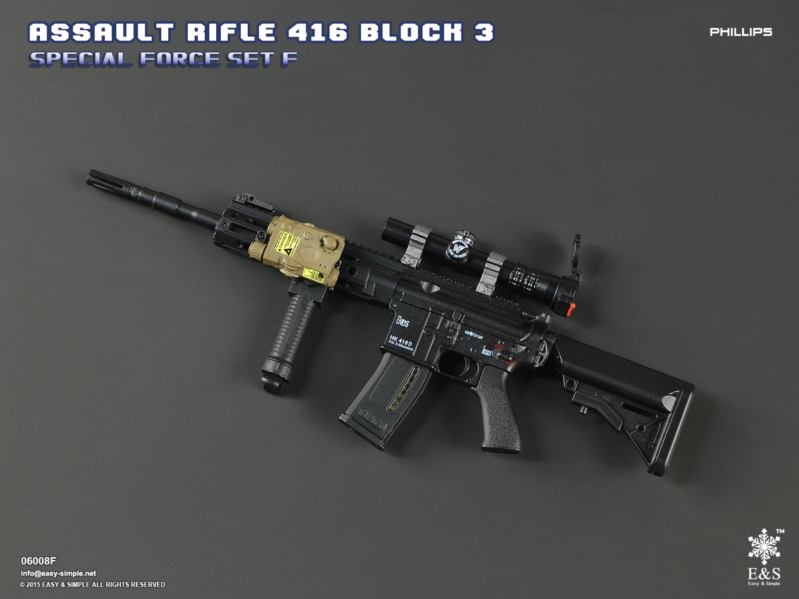 Easy&Simple 06008 Assault Rifle 416 Block 3