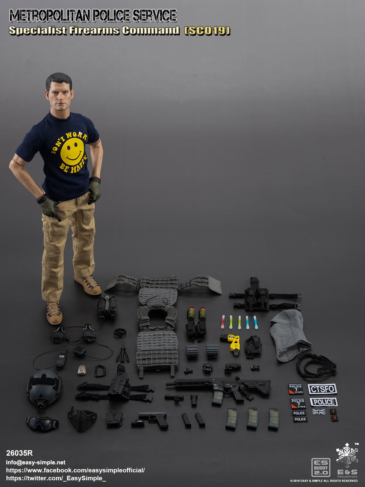 Easy&Simple 26035R British Specialist Firearms Command SCO19 2019 Version