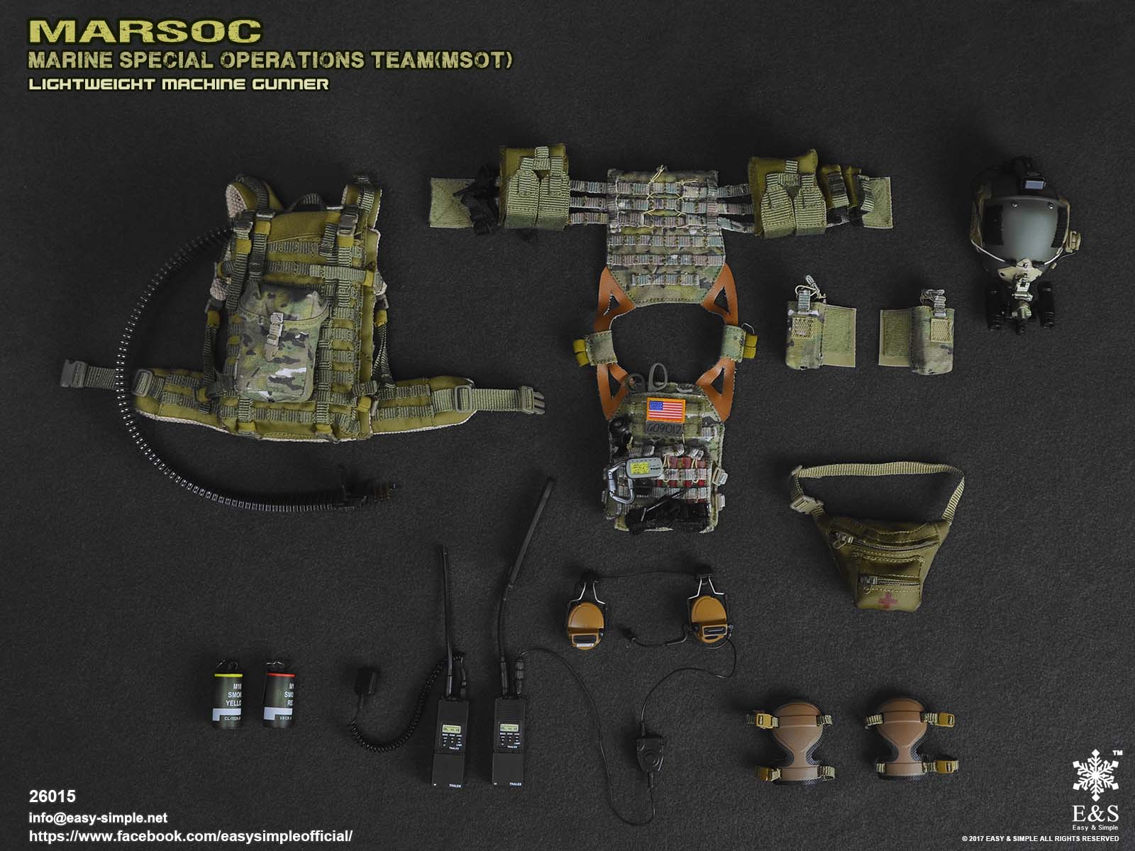 Easy&Simple 26015 MARSOC MSOT Lightweight Machine Gunner