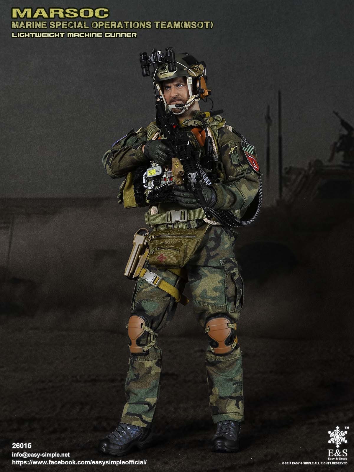 Easy&Simple 26015 MARSOC MSOT Lightweight Machine Gunner