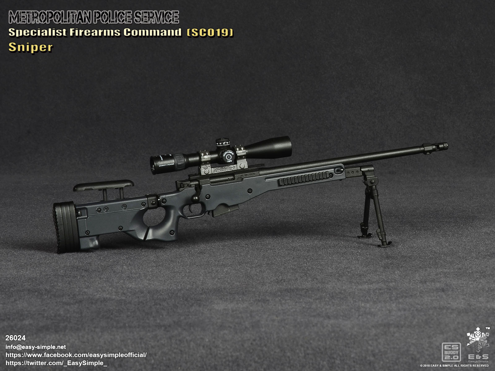 Easy&Simple 26024 British Specialist Firearms Command SCO19 Sniper