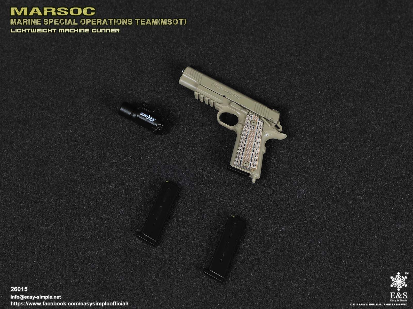 Easy&Simple 26015 MARSOC MSOT Lightweight Machine Gunner