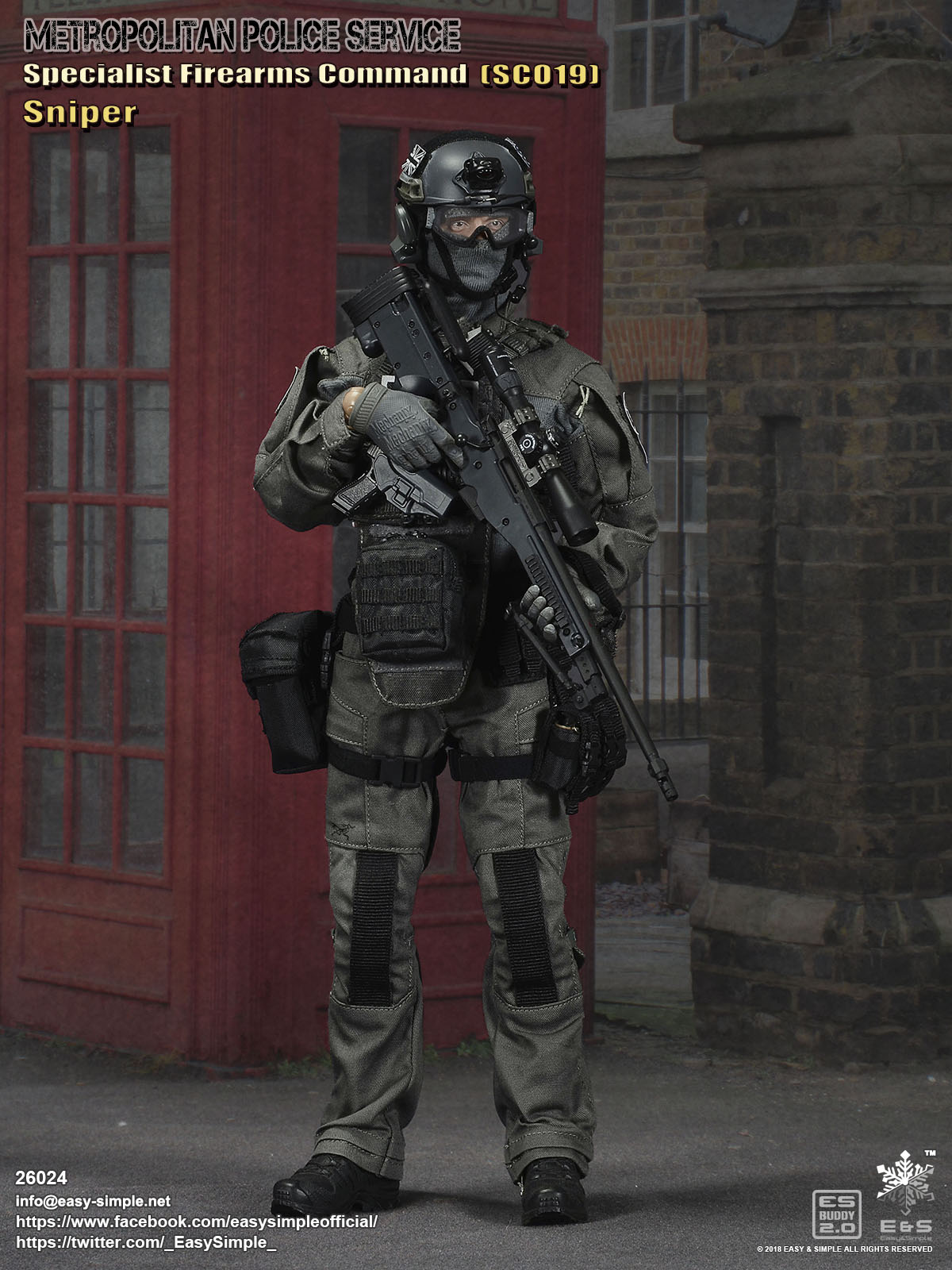 Easy&Simple 26024 British Specialist Firearms Command SCO19 Sniper