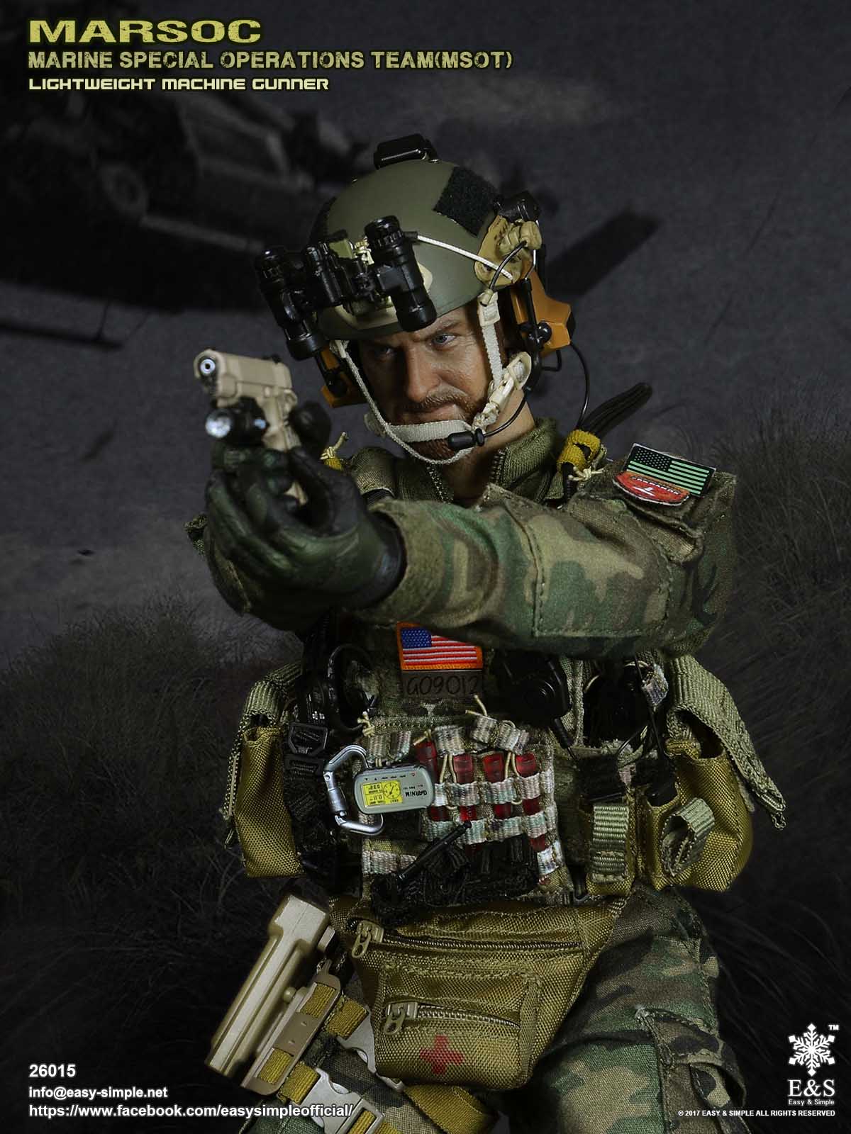 Easy&Simple 26015 MARSOC MSOT Lightweight Machine Gunner