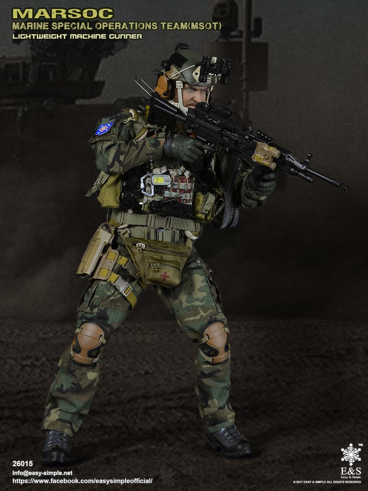 Easy&Simple 26015 MARSOC MSOT Lightweight Machine Gunner