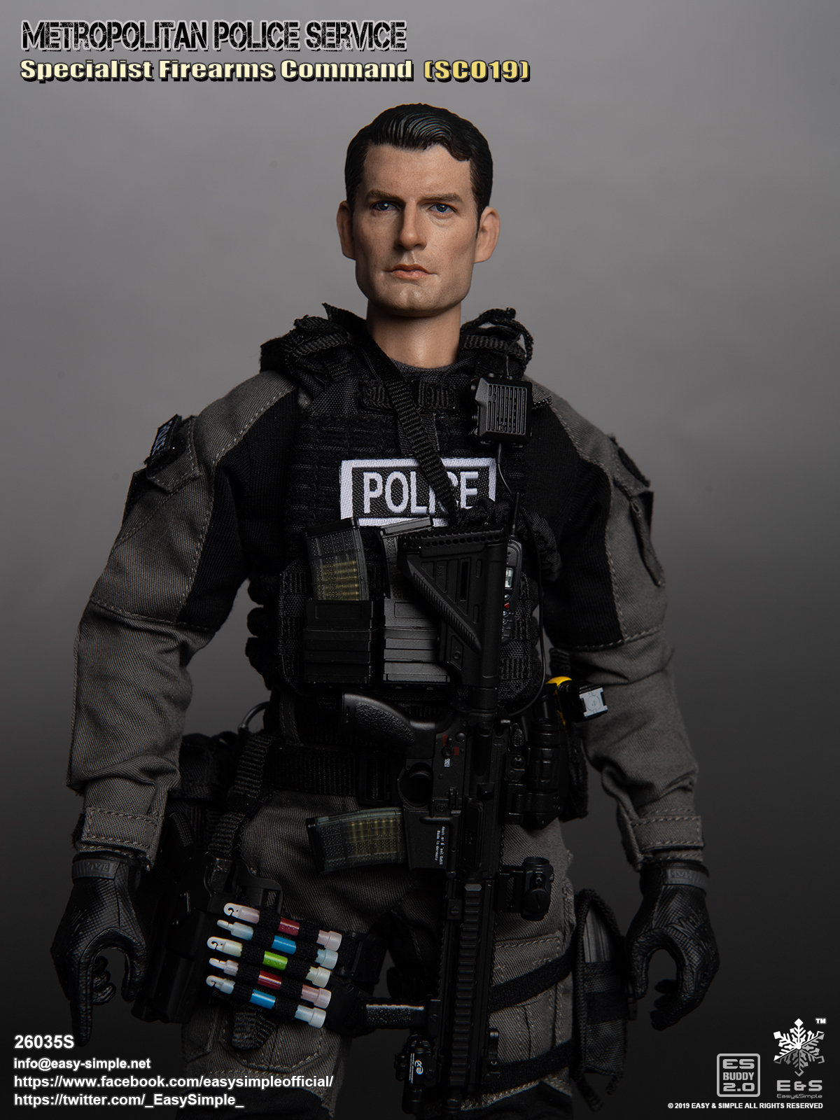 Easy&Simple 26035S British Specialist Firearms Command SCO19 Urban ...