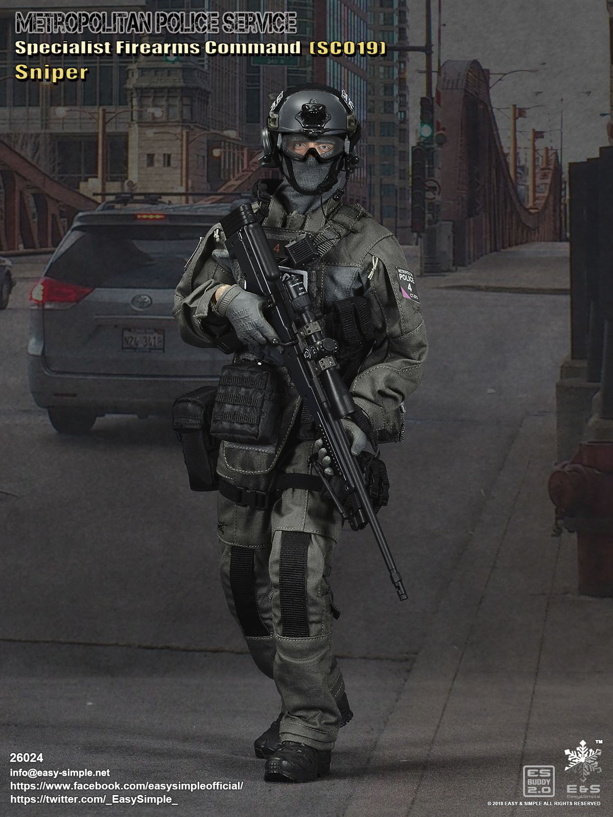 Easy&Simple 26024 British Specialist Firearms Command SCO19 Sniper