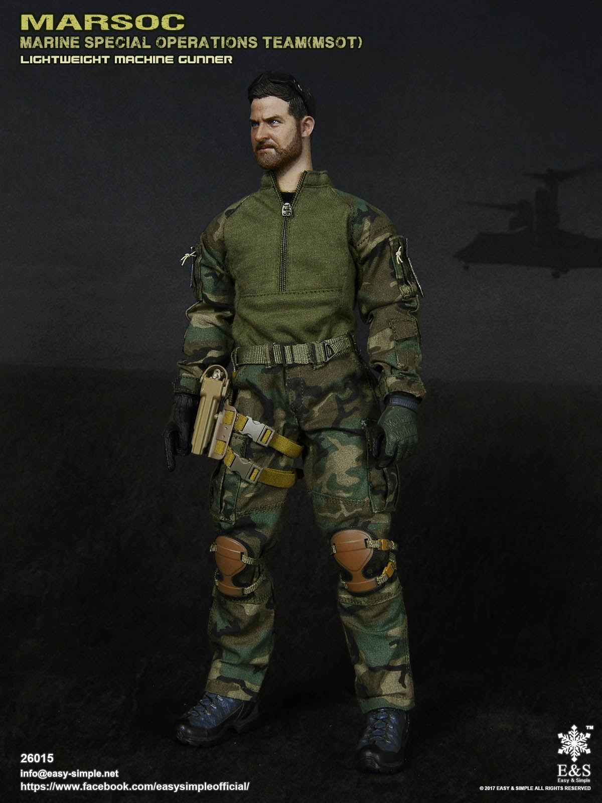 Easy&Simple 26015 MARSOC MSOT Lightweight Machine Gunner