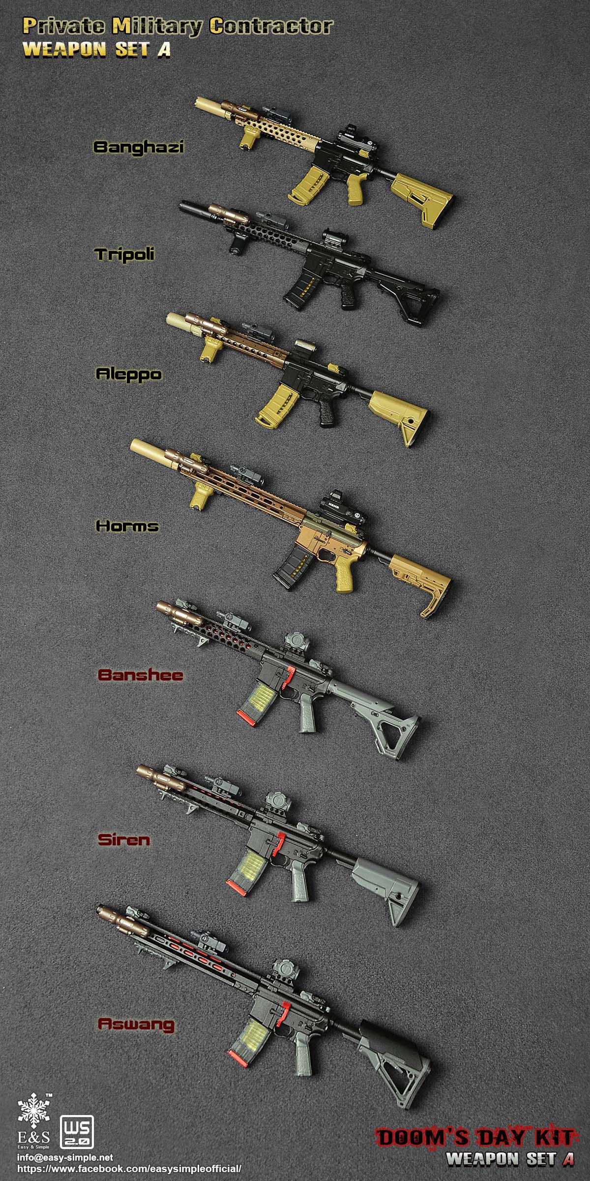 Easy&Simple 06014 PMC Weapon Set A