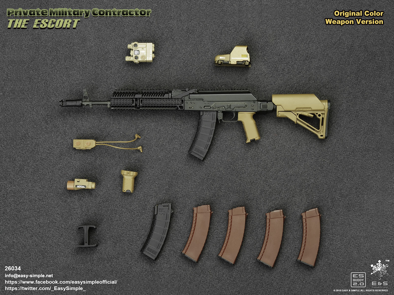 Easy&Simple 26034 PMC The Escort Two Weapon Color Versions