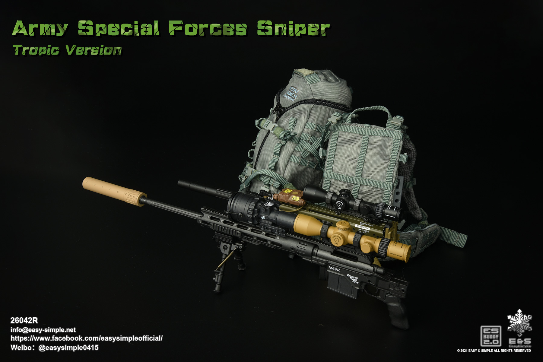 Easy&Simple 26042R Army Special Forces Sniper Tropic Version