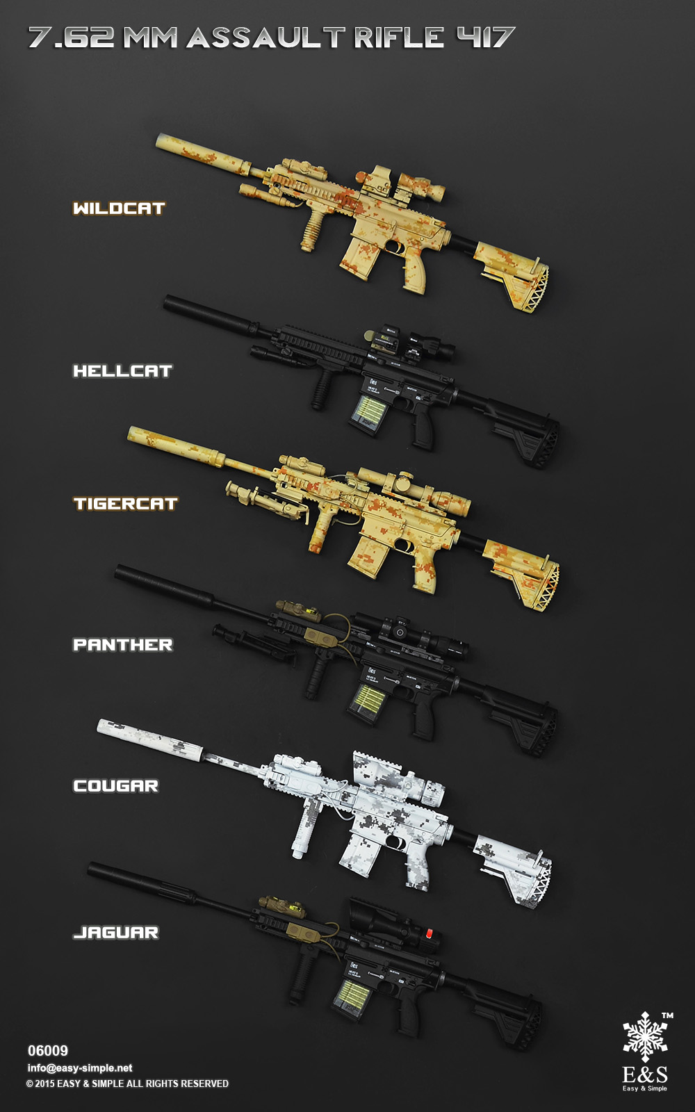 Easy&Simple 06009 7.62mm Assault Rifle 417