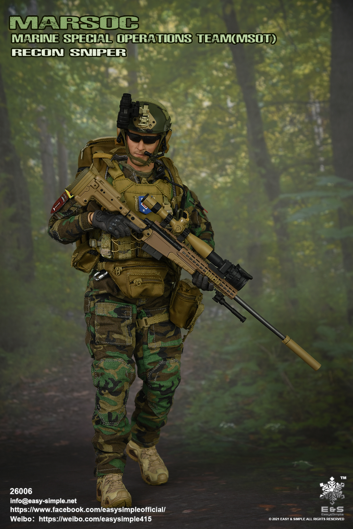 Easy&Simple 26006 MARSOC MSOT Recon Sniper