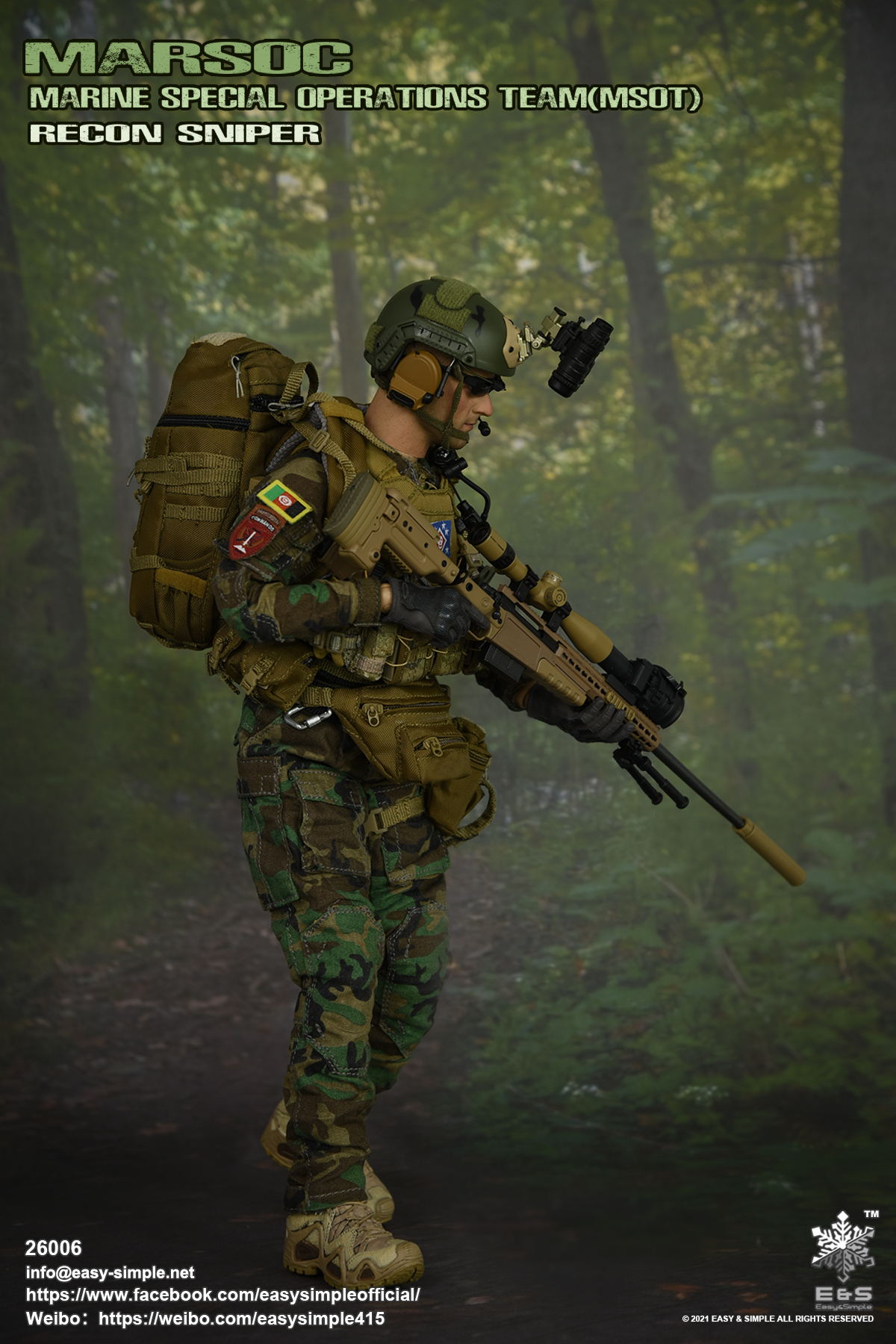 Easy&Simple 26006 MARSOC MSOT Recon Sniper