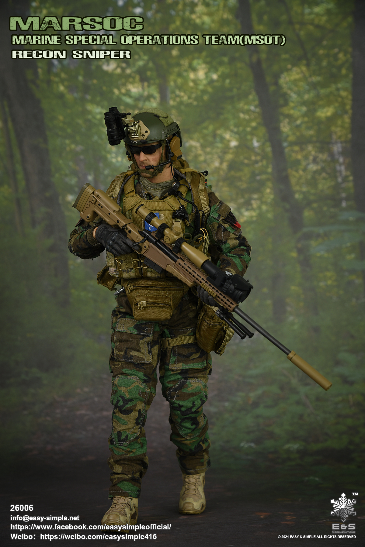 Easy&Simple 26006 MARSOC MSOT Recon Sniper