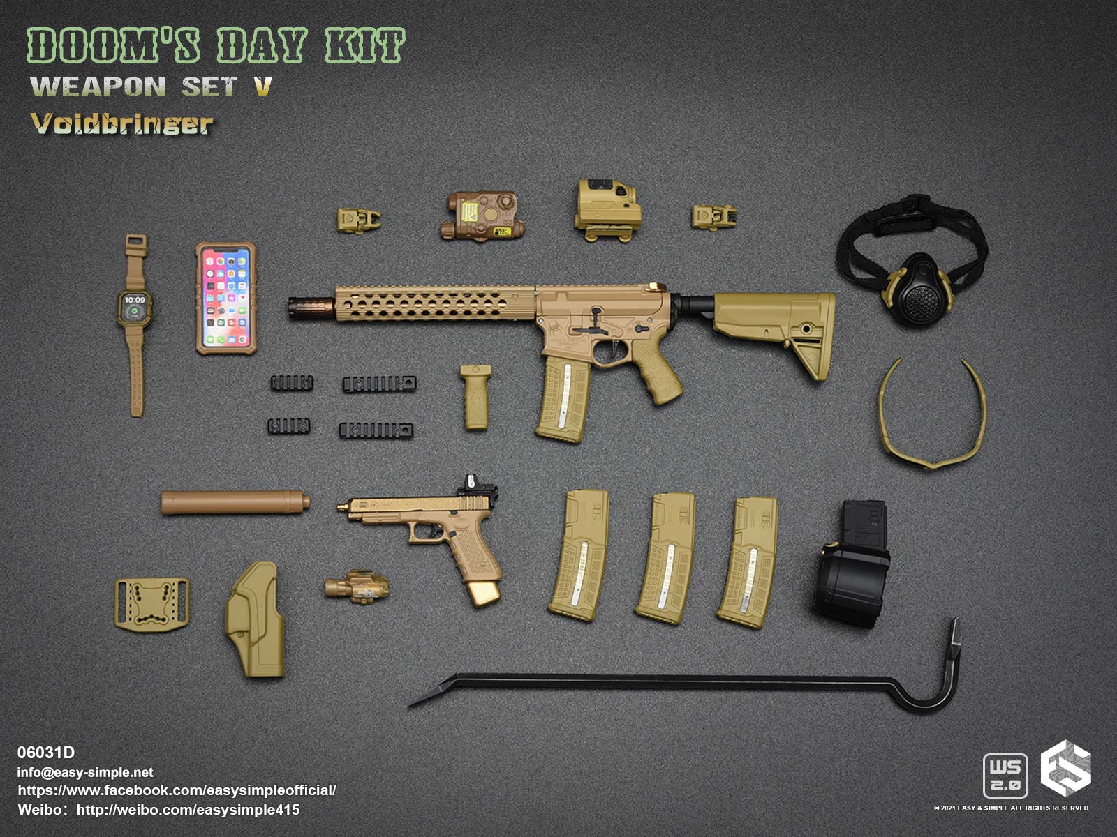 Easy&Simple 06031 DOOM'S DAY KIT WEAPON SET V,Weapon Set