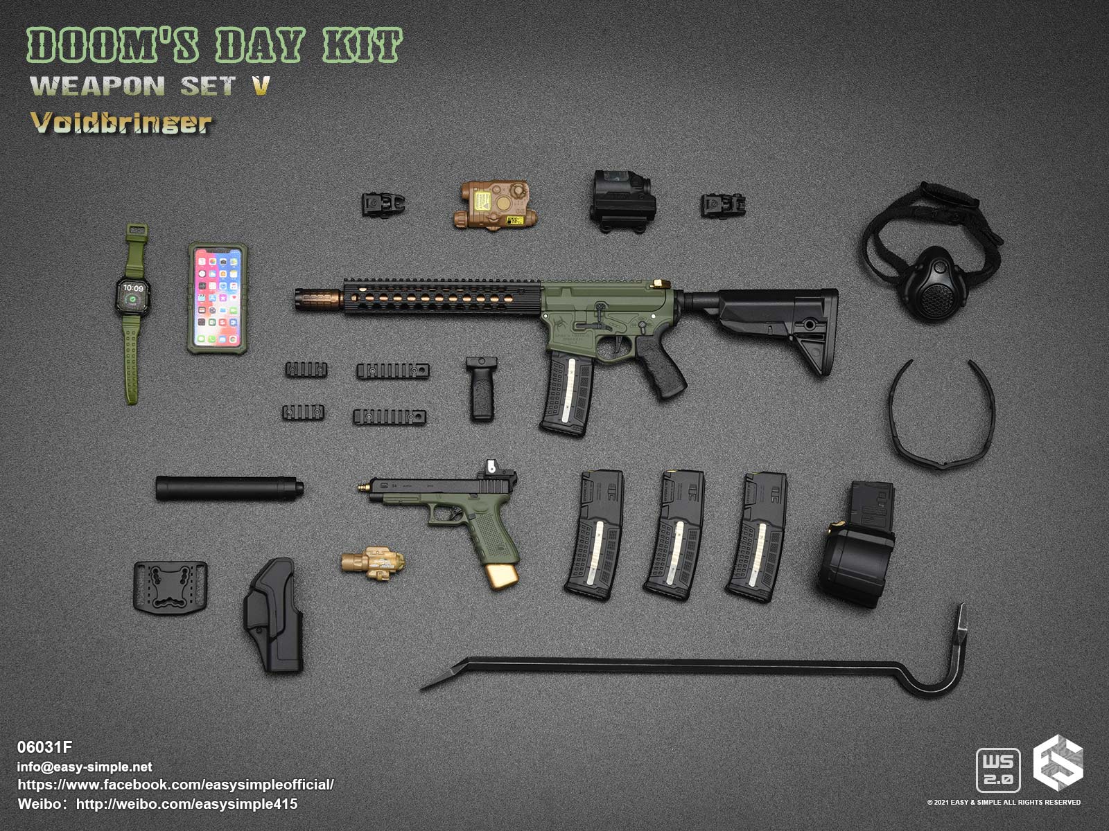 Easy&Simple 06031 DOOM'S DAY KIT WEAPON SET V,Weapon Set