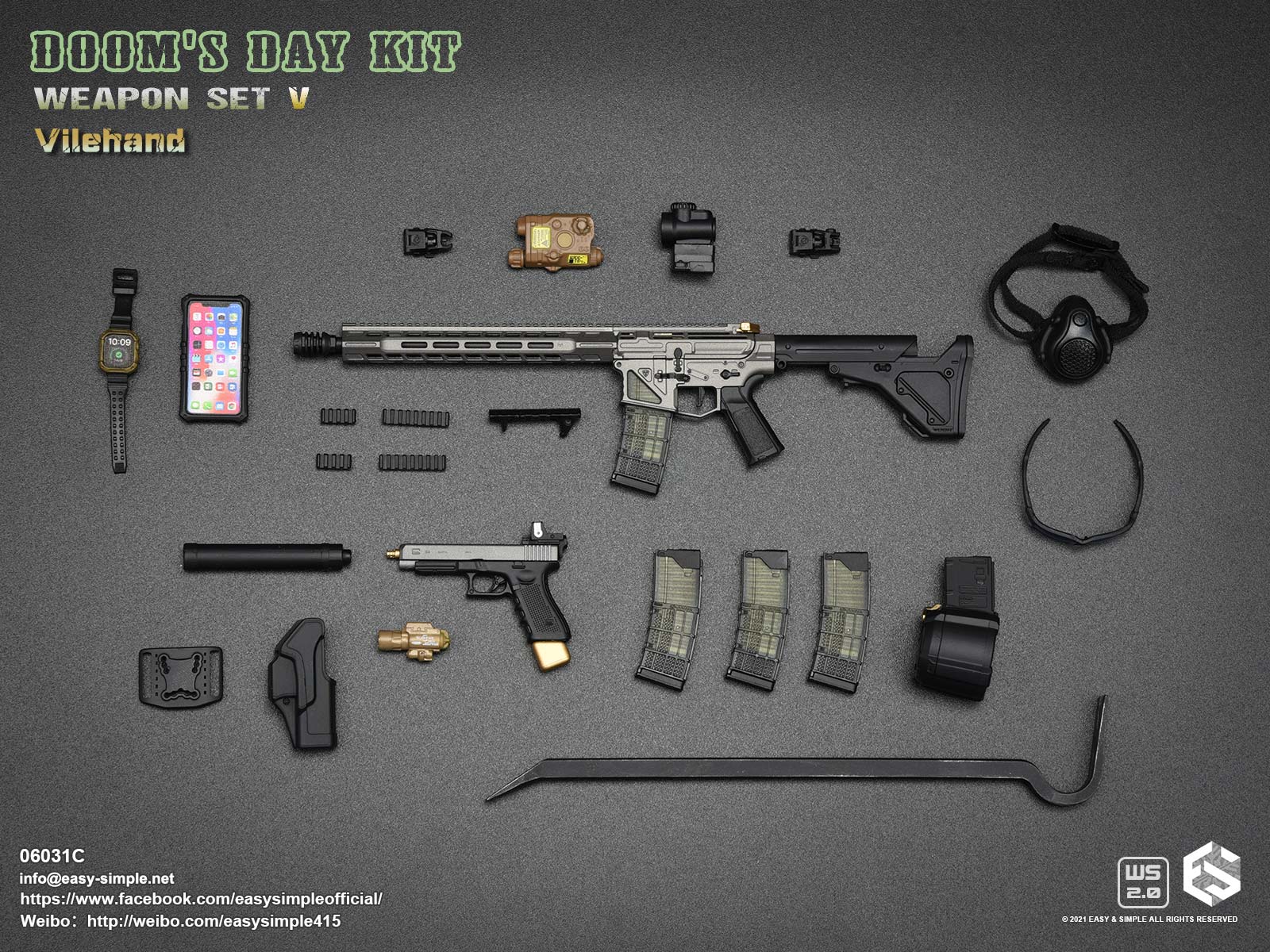 Easy&Simple 06031 DOOM'S DAY KIT WEAPON SET V,Weapon Set