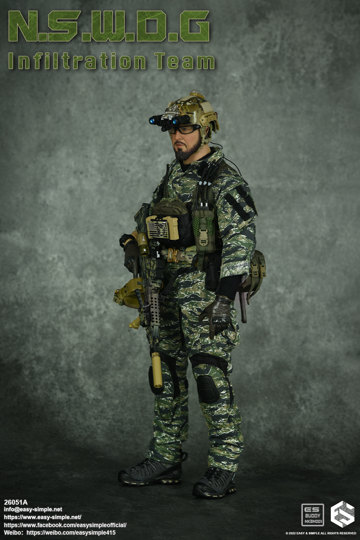 Easy&Simple 26051A N.S.W.D.G Infiltration Team,Boxed Figure