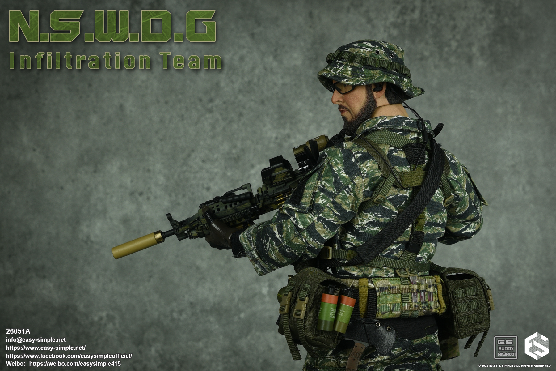 Easy&Simple 26051A N.S.W.D.G Infiltration Team,Boxed Figure