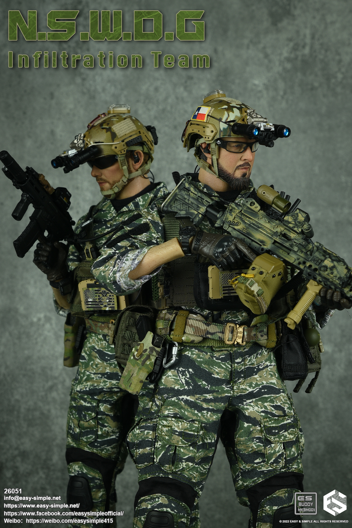 Easy&Simple 26051A N.S.W.D.G Infiltration Team,Boxed Figure