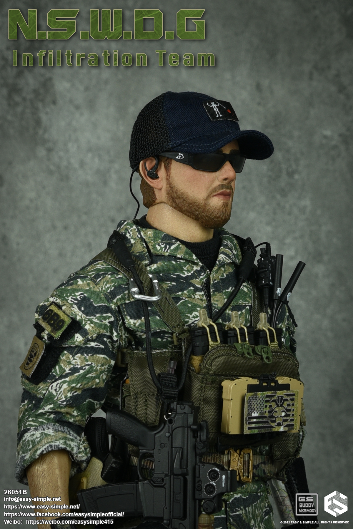 Easy&Simple 26051B N.S.W.D.G Infiltration Team,Boxed Figure