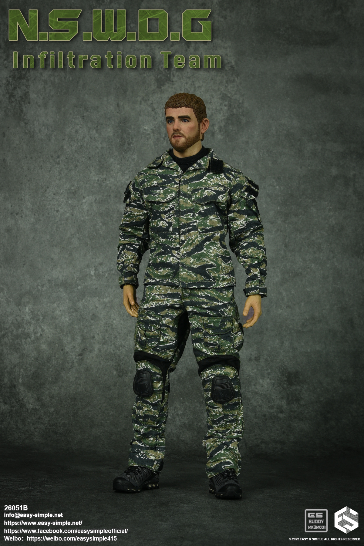 Easy&Simple 26051B N.S.W.D.G Infiltration Team,Boxed Figure