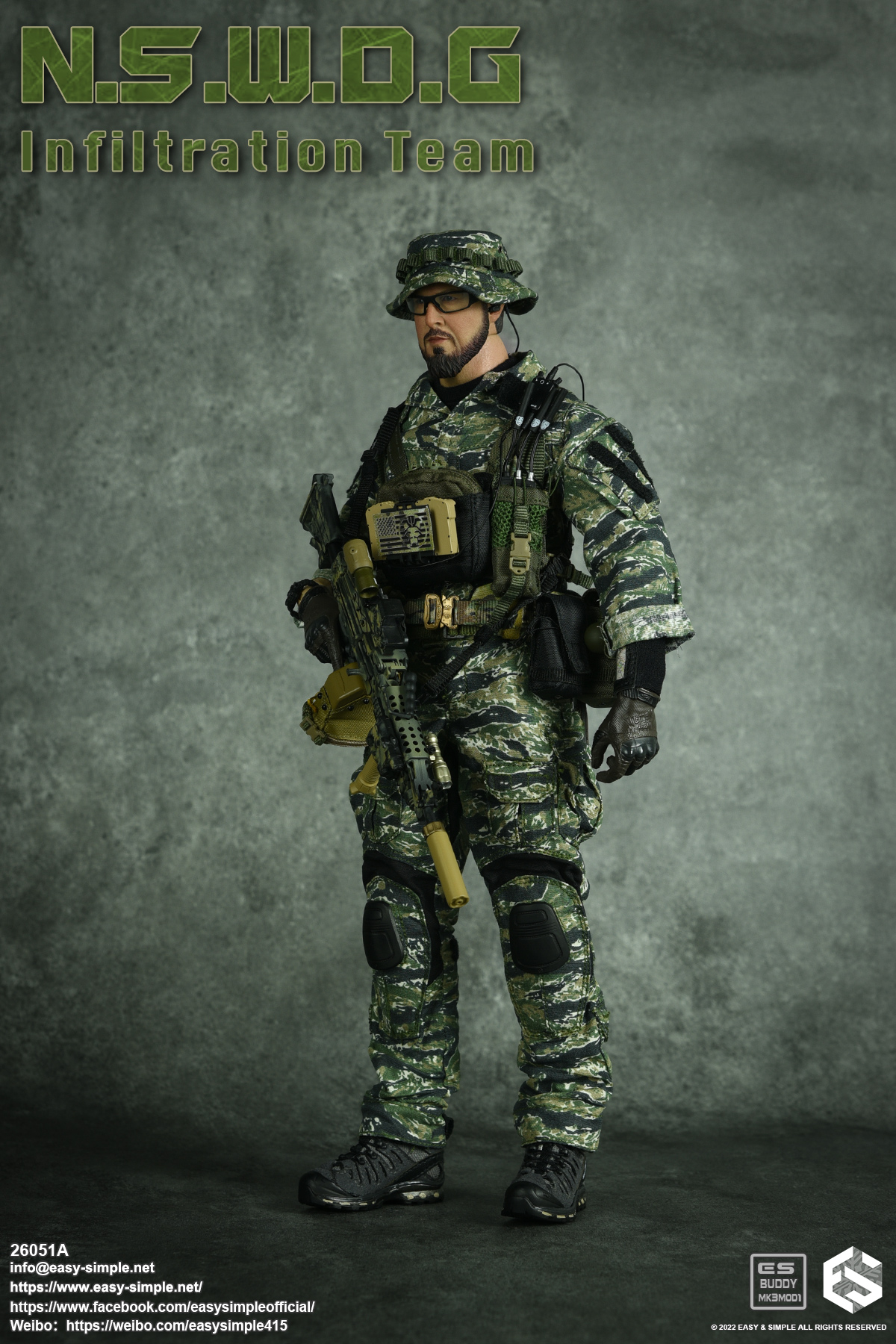 Easy&Simple 26051A N.S.W.D.G Infiltration Team,Boxed Figure