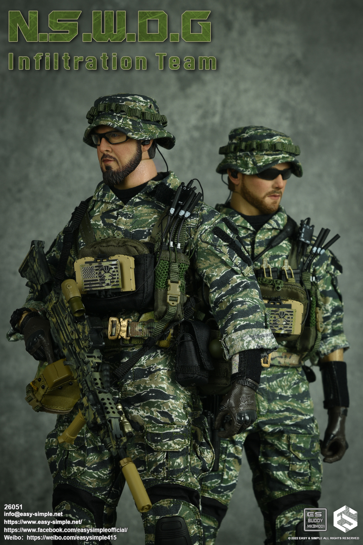 Easy&Simple 26051A N.S.W.D.G Infiltration Team,Boxed Figure