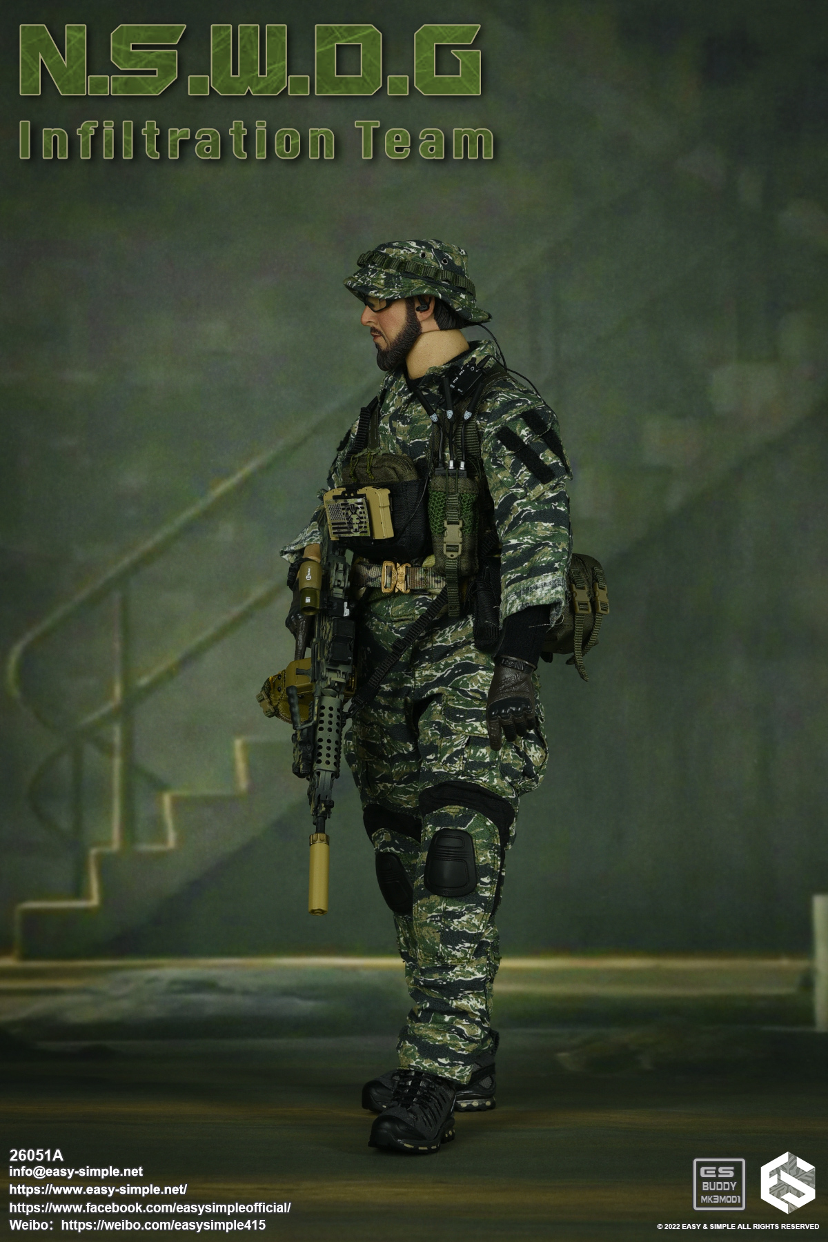 Easy&Simple 26051A N.S.W.D.G Infiltration Team,Boxed Figure